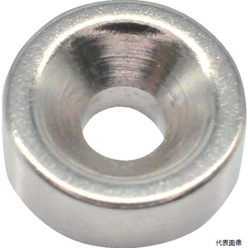 【特長】 ●磁力の強いネオジム磁石です。 【用途】 ●センサーやモーター部品として。 ●機構品の吸着用として。 【仕様】 ●表面磁束密度(T)：0.41 ●吸着力(N)：18.44 ●外径(mm)：10 ●厚さ(mm)：4 ●適合ねじ：M3...
