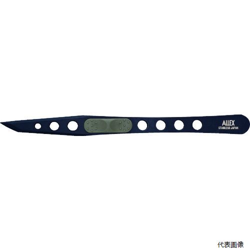 【特長】 ●シール等の粘着物が付きにくく剥がしやすいフッ素コーティング仕様です。 ●先端をスキ加工で薄くすることにより、細かい作業に最適です。 ●エラストマーグリップ付で、指先の滑りを防止します。 ●粘着物が付きにくく剥がしやすいフッ素コー...