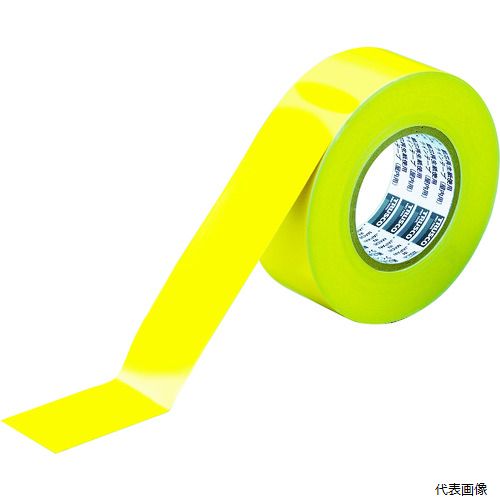 【特長】 ●剥離紙がなくゴミが少ないエコロジー商品です。 ●粗面にもよくなじむ特殊な粘着剤を使用しています。 ●接着力が強力で、汚れにくく、耐摩耗性・耐久性に優れたタイプです。 【用途】 ●屋内用。 ●工場、駐車場、病院などの構内区画ライン...