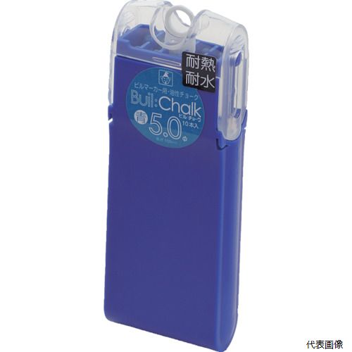 【特長】 ●保管、管理に便利なハンギング穴付ケースです ●耐熱、耐水チョーク5mm芯です ●ビルマーカー専用です 【用途】 ●ビルマーカー“Buil：Marker”用替芯 ●色：青 ●長さ(mm)：芯：100 ●タイプ：油性 ●芯径(mm)...