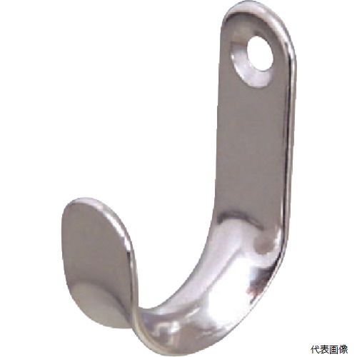 【特長】 ●ステンレス製でさびにくく、耐久性に優れます。 【用途】 ●物掛けとして。 【仕様】 ●吊下荷重(kN)：0.03 ●使用荷重(kN)：0.03 ●L(mm)：22 ●S(mm)：9 ●T(mm)：1.5 ●W(mm)：7 ●d(...