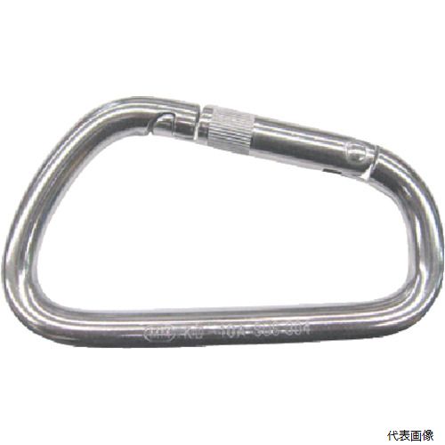 【特長】 ●荷重をかけた際、長辺に負荷がかかるため、フックに負担がかかりにくい構造になっています。 【用途】 ●チェーン・ワイヤー・ロープ等の連結金具として、また端末の金具のジョイントに。 【仕様】 ●使用荷重(kN)：1.96 ●D(mm...