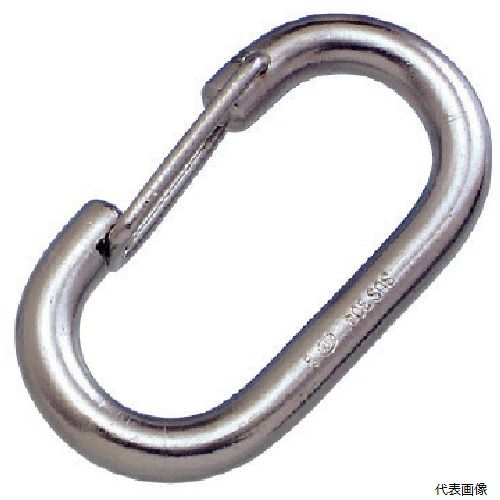 【特長】 ●シンプルな形状のフックです。 【用途】 ●チェーン・ワイヤ・ロープなどの連結や、端末の金具のジョイントに使用します。 【仕様】 ●使用荷重(kN)：0.05 ●D(mm)：3 ●L(mm)：22 ●S(mm)：6 ●W(mm)：...