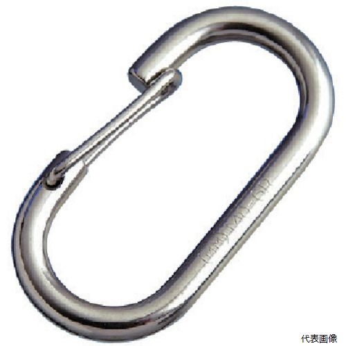 【特長】 ●シンプルな形状で、引っかかる部分がないため、ロープの傷みを防ぎ、手軽に使用できます。 【用途】 ●チェーン・ワイヤ・ロープなどの連結や、端末の金具のジョイントに使用します。 【仕様】 ●使用荷重(kN)：0.20 ●D(mm)：...