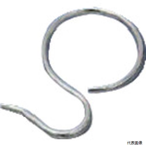 【特長】 ●Sカンの片側の先端が閉じているのが特徴です。 【用途】 ●大きい輪になった方をパイプに通す事により、物掛けになります。例えばクローゼットの中に。 【仕様】 ●使用荷重(kN)：0.07 ●D(mm)：4 ●L1(mm)：65 ●...