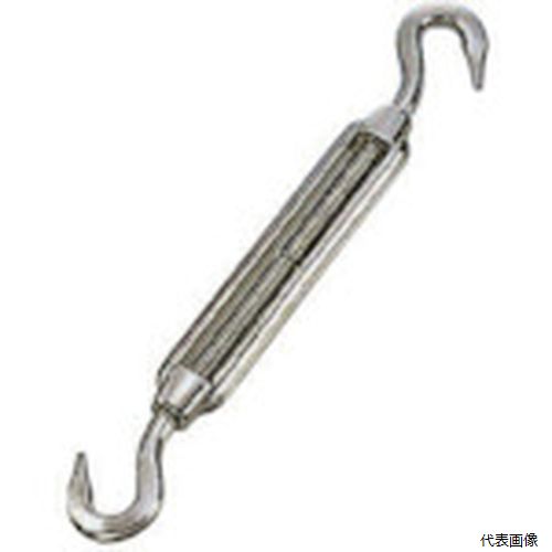 【特長】 ●枠を回転させると、ゆるめたり、締めたりすることができます。 【用途】 ●ワイヤロープの張り具合の調節に。 【仕様】 ●使用荷重(kN)：0.15 ●ねじ径：M3 ●L(mm)：45 ●A(mm)：20 ●W(mm)：8.5 ●B...