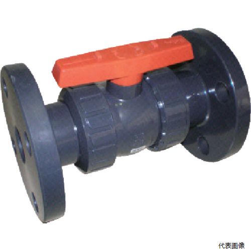 【特長】 ●樹脂製のボールバルブです。 ●本体・部品材質は硬質塩化ビニール（PVC）の為、耐薬品性に優れております。 ●片キャリア方式に構造を一新、左ねじ組込み方式のボール押えにより、禁油処理等で部品が脱脂された状態でもユニオンナットの取外...