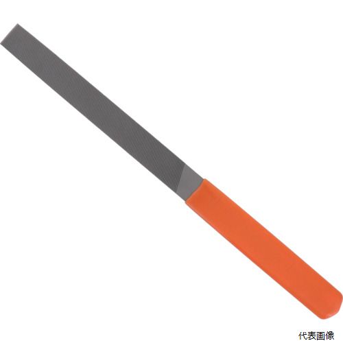 【特長】 ●単目で目詰まりがしにくく、スムーズに作業ができます。 ●手になじみやすいグリップ付きです。 ●側面(片側のみ)も刃が刻まれています。 【用途】 ●アルミもしくは、ソフトメタルなどの研削に。 【仕様】 ●全長(mm)：235 ●刃...