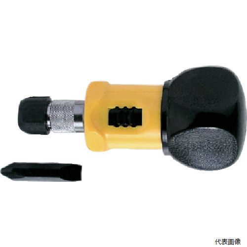 【特長】 ●手の中にスッポリと納まり、指先で早廻し操作が可能です。 ●ラチェット機能付で作業効率がアップします。 【仕様】 ●刃先：［［＋］］2，［［−］］6 ●全長(mm)：80 ●付属ビット＃2×6.0×30mm台紙サイズ130×75m...