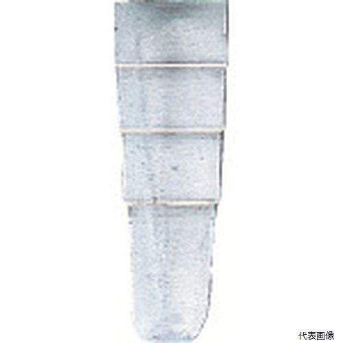 【特長】 ●抜け難い形状です。 【用途】 ●農耕具等の柄の固定に。 【仕様】 ●サイズ：農耕用中 ●全長(mm)：60 ●幅(mm)：20 ●厚さ(mm)：5 ●寸法(mm)：20×60×5 【材質／仕上】 ●本体：SC材 【入数】 ●1P...