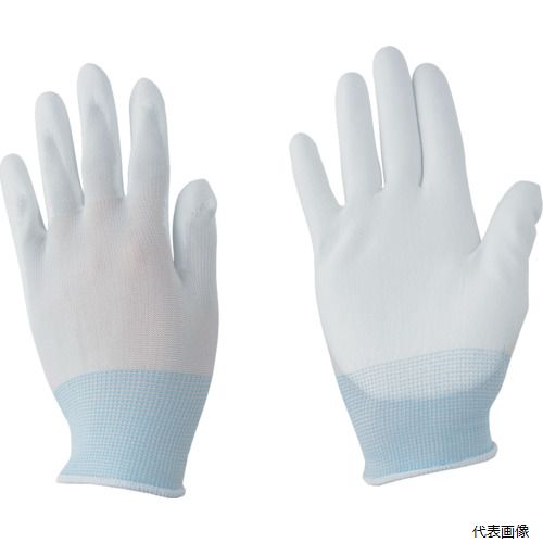 【特長】 ●長繊維ウーリーナイロンを使用していますので、ホコリの発生を抑制します。 ●手のひら部分にウレタン樹脂をコートしています。 【用途】 ●精密機械工業・流通作業。 【仕様】 ●色：ホワイト ●サイズ：S ●ゲージ数：15 ●全長(c...