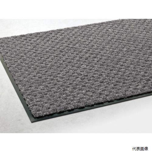 【特長】 ●抜群の除塵性能で腰が強くヘタりにくい製品です。 【用途】 ●屋内、風除室、通路などに。 【仕様】 ●色：モスグレー ●サイズ長辺(mm)：1500 ●サイズ短辺(mm)：900 ●厚さ(mm)：9.5 ●泥抜き穴：なし ●防炎適...