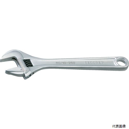 【特長】 ●口開き寸法が分かる目盛付です。 ●丁寧に鍛造された鋼で作られているので強靭です。 ●表面処理はクロムメッキです。 ●耐衝撃性があります。 ●表面処理はリン酸マンガンです。 【仕様】 ●全長(mm)：205 ●最大口開き(mm)：...