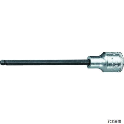 【特長】 ●ローレット加工を施すことで、手回しでも手から滑り落ちにくいです。 ●15〜20°のアングルでも締め付けられます。 【仕様】 ●差込角(mm)：12.7 ●対辺寸法(mm)：6 ●ビット長さ(mm)：102 ●全長(mm)：140...