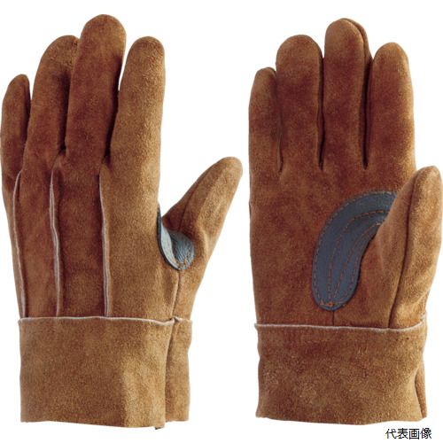 【特長】 ●厳選された柔らか牛床革を使用しています。 ●汚れが目立たないブラウン色です。 ●手のひら黒吟皮補強で耐久性がアップしました。 【用途】 ●土木、建築、ハードな作業に。 【仕様】 ●色：ブラウン ●サイズ：M ●全長(cm)：23...
