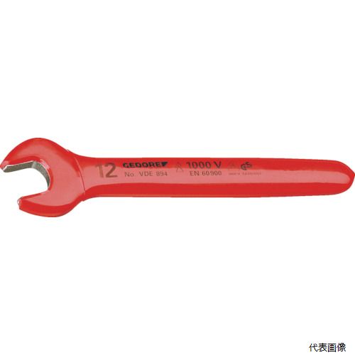 【特長】 ●スパナ部は15°の角度付きです。 【仕様】 ●二面幅寸法(mm)：13 ●全長(mm)：135 ●厚さ(mm)：6.5 ●1000V絶縁仕様 ●DIN　EN／IEC60900基準適合品 【材質／仕上】 ●クロムバナジウム鋼 【入...