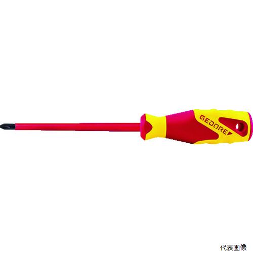 【特長】 ●人間工学に基づいたハンドル部の設計により、手の疲労を軽減し高い作業性を実現します。 ●ハンドルの底部に先端の形状を表示しています。 【仕様】 ●刃先：［［＋］］2 ●軸長(mm)：100 ●全長(mm)：210 ●1000V絶縁...