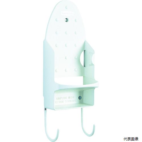 【特長】 ●どこでも簡単に取り付けできます。 ●アイロン台も同時に保管できます。 【仕様】 ●幅(mm)：133 ●高さ(mm)：394 ●色：ホワイト ●壁面取付用ねじ付属 【材質／仕上】 ●プラスチック 【入数】 ●1個 他のサイズはこ...