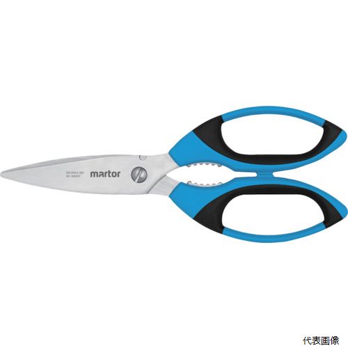 【特長】 ●切断刃は直角形状なので指を挟んでも切れにくく、刃の先端は丸みを帯びており安全性が極めて高いです。 ●段ボール・ポリ塩化ビニール板・薄い金属板などハードに使用できます。 ●刃の根元のノッチでケーブルも切断できます。 ●刃の根元ギザ...