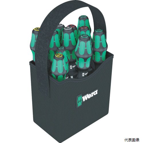 【特長】 ●持ち運びに便利なバックに入っています。 ●口が開いているので取り出しに手間がかかりません。 ●特殊なグリップ形状により、つかみやすさとフィット感を実現しています。 ●マジック式テープが付いており、Weraのツールバック(0043...
