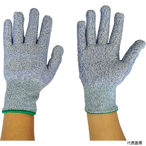 【特長】 ●すべり止めなしのため、使いきり手袋の下履きとしても使用可能です。 【用途】 ●金属加工業・ガラス作業。 【仕様】 ●色：ブルー ●サイズ：M ●全長(cm)：20.1 ●手のひら周り(cm)：18.6 ●中指長さ(cm)：6.6...
