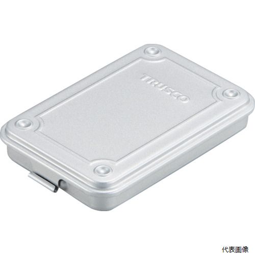 【特長】 ●ハードな使用に耐える頑丈なプレス一体型です。 ●片開き構造です。 ●四隅に横滑り防止用凹凸が付いており積み重ねに便利です。 【仕様】 ●色：シルバー ●外形寸法(mm)間口：154 ●外形寸法(mm)奥行：105 ●外形寸法(m...