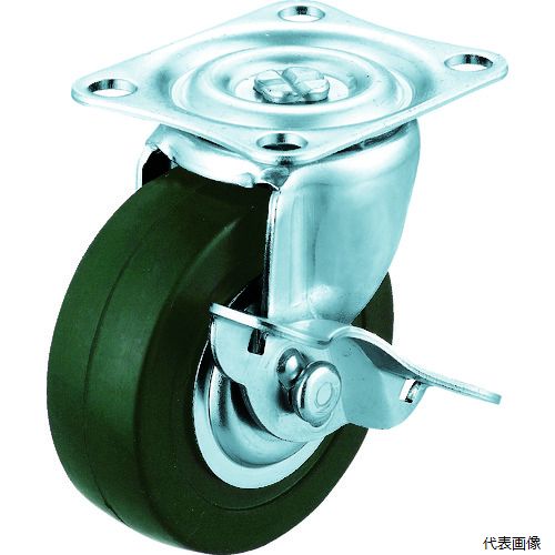 【特長】 ●標準的な小型キャスターで、最小サイズから取りそろえています。 【用途】 ●事務機器や家具、運搬車や軽量ラック等、幅広い用途に。 【仕様】 ●許容荷重(daN)：50 ●許容荷重(kgf)：51.0 ●車輪径D(mm)：75 ●車...