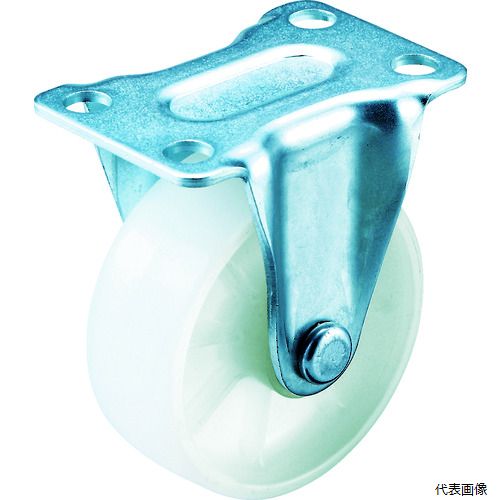 【特長】 ●走行性、耐荷重性を備えた小型キャスターです。 【用途】 ●事務機器や家具、運搬車や軽量ラック等、幅広い用途に。 【仕様】 ●許容荷重(daN)：55 ●許容荷重(kgf)：56.1 ●車輪径D(mm)：65 ●車輪幅(mm)：2...