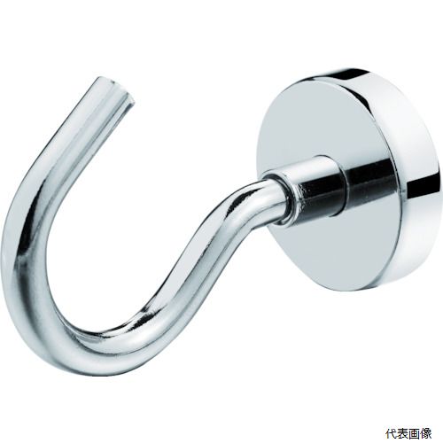 【特長】 ●ネオジム磁石を使用した強力タイプのマグネットフックです。 【用途】 ●壁面吊り下げ用。 【仕様】 ●平行耐荷重(kg)：2.9 ●垂直耐荷重(kg)：43 ●外径(mm)：42 ●厚さ(mm)：9 ●色：シルバー ●フック固定タ...