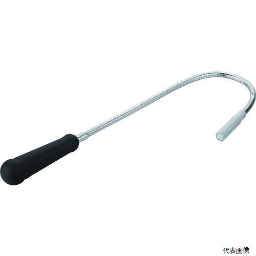 【特長】 ●細軸タイプで自由に曲げて使えるフレキシブルシャフトで、狭い所のものを拾えます。 ●キャッチ軸の先端には強力ネオジム磁石（永久磁石）を採用しました。 【用途】 ●手の届かない狭いスペースでのピックアップ作業。 【仕様】 ●吸着力(...