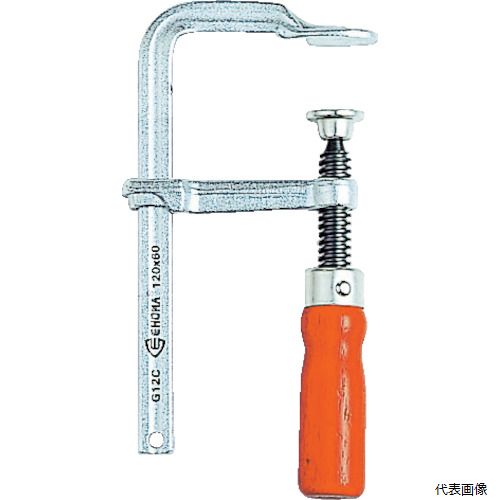 【特長】 ●木工加工や板金加工に最適なエコノミータイプです。 ●フレームは熱処理済み中炭素鋼ニッケルクロムメッキ仕上げ（S45C）です。 【仕様】 ●全長(mm)：496 ●最大口開き(mm)：400 ●ふところ(mm)：120 ●フレーム...
