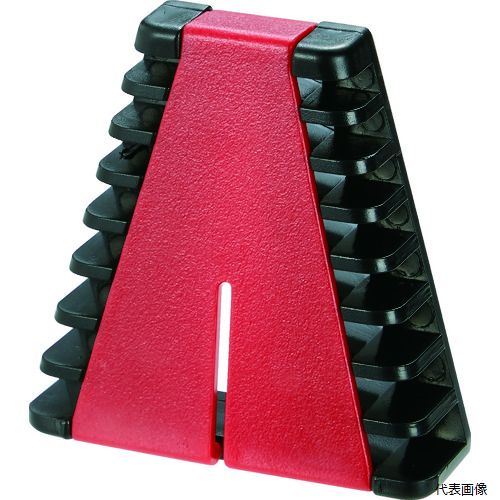 【特長】 ●1丁ずつスムーズに取り出し可能で、整理・保管に便利です。 ●落下防止カバー付です。 【仕様】 ●収納本数(丁)：8 ●対辺寸法6〜24mmのスパナ・レンチを収納できます。 【材質／仕上】 ●ABS樹脂 【注意】 ●提供不可：SD...