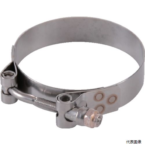 【特長】 ●標準タイプのホースクランプです。 【用途】 ●一般産業、自動車関連用。 【仕様】 ●最大径(mm)：135 ●最小径(mm)：127 ●バンド幅(mm)：19 ●厚さ(mm)：0.7 ●締付トルク(N・m)：15 ●6角ナット(...