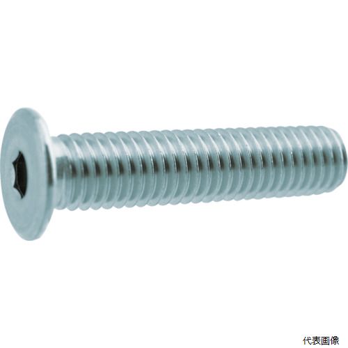 【特長】 ●頭部の高さが薄型なため、締付け後、頭部が目立ちにくく、スッキリとした仕上がりになります。 【仕様】 ●寸法(mm)d：M5 ●寸法(mm)L：12 ●ねじピッチ(mm)：0.8 ●六角穴対辺寸法(mm)：3.0 ●ねじ部長さ(m...