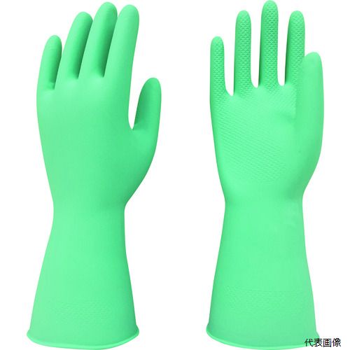 【特長】 ●天然ゴム製のため、引き裂きに強く、しなやかで作業性の良い手袋です。 ●指、手のひらにスベリ止め加工を施しているため、グリップ性に優れています。 ●裏植毛付きのため、肌触りが良くスムーズに着脱可能です。 ●食品衛生法に基づく、食品...