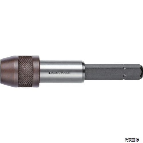 【特長】 ●電動ドライバー等で、PBのC6シリーズ(1／4インチHEX)のビットを使用する際に最適です。 ●ホルダー部はロック機構付きで、ビットを確実にホールドします。 ●またマグネットも内蔵していますので、ロックを忘れた場合もビットの脱落...