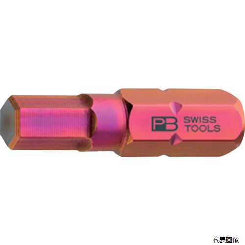 【特長】 ●強度と精度に優れた差込角1/4インチ(6.35mm)の六角ビットです。 【仕様】 ●全長(mm)：25 ●対辺(インチ)：1/8 【材質／仕上】 ●特殊鋼 ●プラズマコート 【入数】 ●1本 他のサイズはこちら 在庫のない商品は...