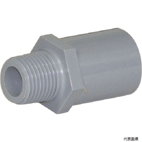 【特長】 ●耐食性、耐薬品性に優れた継手です。 【用途】 ●集合住宅・戸建住宅・店舗・施設での給水管用継手。特に接着施工管理を重視する現場。 【仕様】 ●塩ビ管呼び径：50 ●寸法(mm)D：48 ●寸法(mm)L：106 ●ねじ：R2 ●...