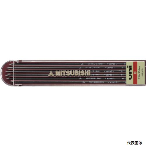 【特長】 ●「ユニホルダー」専用替え芯です。 ●折れにくい、減りにくい、2mm芯です。 ●木材、コンクリート、ステンレスなどさまざまな場所によく書けます。 【用途】 ●木材・コンクリートなどに。 ●色：黒 ●芯径(mm)：2 ●芯の硬さ：B...