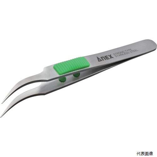 【特長】 ●先端が鋭いピンセットです。 ●挟んだものが見やすい先端カーブ型です。 ●先端に力が入り、物をしっかりつかむことのできるラバーグリップ付で、指先の滑りも防止します。 ●柔軟なバネなので長時間使っても疲れにくいピンセットです。 ●先...