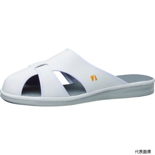 【特長】 ●靴底から静電気を逃し、スパークを防止します。 ●通気性に優れています。 【用途】 ●クリーンルーム・看護・介護作業等に。 【仕様】 ●寸法(cm)：27.5〜28.0 ●色：ホワイト ●電気抵抗値(Ω)：1.0×10[[の5〜8...