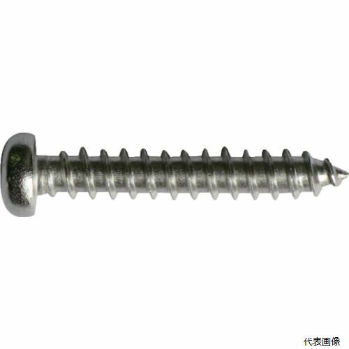 【特長】 ●下穴だけで締結が出来る薄板鋼板用のねじです。 ●一般的な鍋頭です。 ●購入しやすい少量パックです。 【用途】 ●薄鋼板(下穴必要)・木材・後施工プラグなどに。 【仕様】 ●寸法(mm)d：4 ●寸法(mm)L：30 ●HP　ステ...