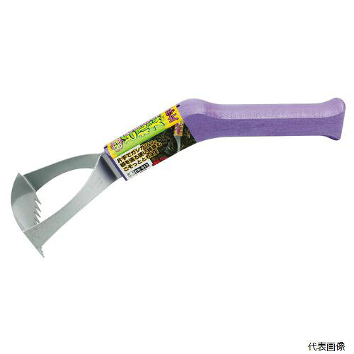 【サイズ】 ●全長：260mm ●刃巾：80mm ●重量：150g ●根を張る手強い雑草も、ごそっととれた！座って木柄片手用！ ●角を使って細かい場所もあきらめない。のこ刃は雑草抜きや土ほりに。草抜き後の土ならしはくるりと持ち替え平刃ですい...