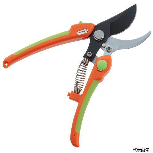 【仕様】 ●刃物鋼 ●サビやヤニが付きにくいフッ素加工済 【特長】 ●フッ素コート 　刃物用に開発したフッ素コートはサビ・ヤニに強く、軽い切れ味を持続します。 ●1／2の力で太枝を切断 　刃がスライドしながら切るので、力を逃がさずスムーズな...