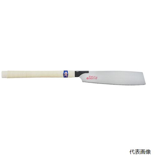 【特長】 ・ 独自のR刃特殊目立てで、切断に必要な部分にだけノコ刃が接する形状のため、挽き心地が軽いと人気です。 ・ スムーズな挽き心地を求められる方へ「究極の横挽き」としてお勧めします。 ・ 横挽き用。 【材質】 ・ 柄=籐巻柄 刃=SK...