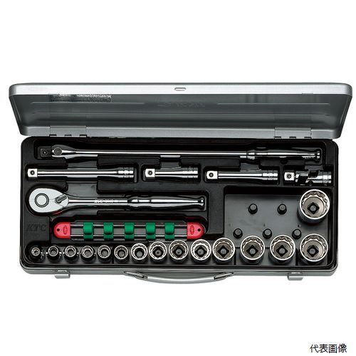 【特長】 ●樹脂成形トレイ付ソケットレンチセットです。 【仕様】 ●差込角(sq.)：12.7 ●重量(kg)：5.4 ●入組点数：21点 ●トレイサイズ(mm)：W445xD185xH52 ●ケースサイズ(mm)：W455xD190xH6...