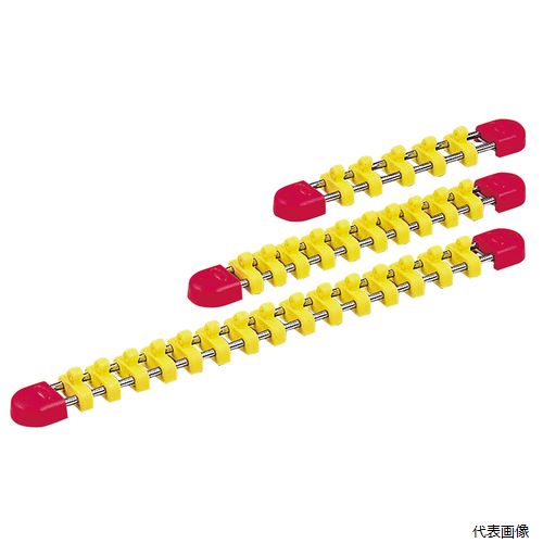 【特長】 ●ホルダーの形状変更により、当社従来品よりソケットが差込みやすく外しやすい。しかもソケット保持力はアップ。(持運び時抜けにくい) ●差込角別にホルダーのカラーリングを設定。 【仕様】 ●差込角(sq.)：6.3 ●クリップ数：10...