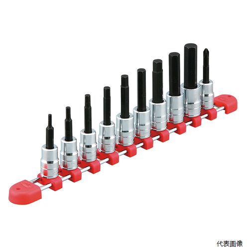 【特長】 ●ビットの交換が可能です。 ●差込角9.5sq.のヘキサゴンビットソケットセットです。 【仕様】 ●差込角(sq.)：9.5 ●重量(g)：745 【セット内容/付属品】 ヘキサゴンビットソケット(BT3-03・04・05・06・...