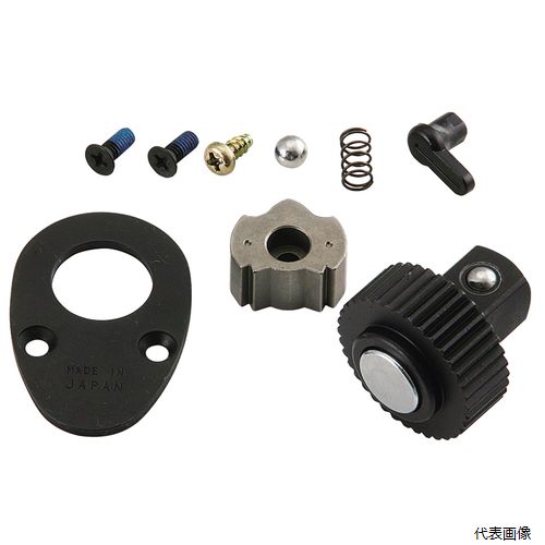 【特長】 ●12.7sq.ラチェットハンドル(BR4E・BR4F・BR4L・BR4FL)用のリペアキットです 【仕様】 ●差込角(sq.)：12.7 ●重量(g)：144 【セット内容/付属品】 ドライブギア(BR4E-2)、クロウ(BR4...
