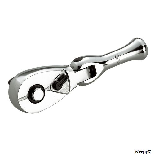【特長】 ●1/4”SQのボディーに3/8”SQのドライブを組み込んだコンパクトタイプのラチェットです。 ●首振りヘッドタイプです。 ●ショートタイプです。 ●プッシュリリースボタン付です。 【仕様】 ●差込角(sq.)：9.5 ●タイプ：...